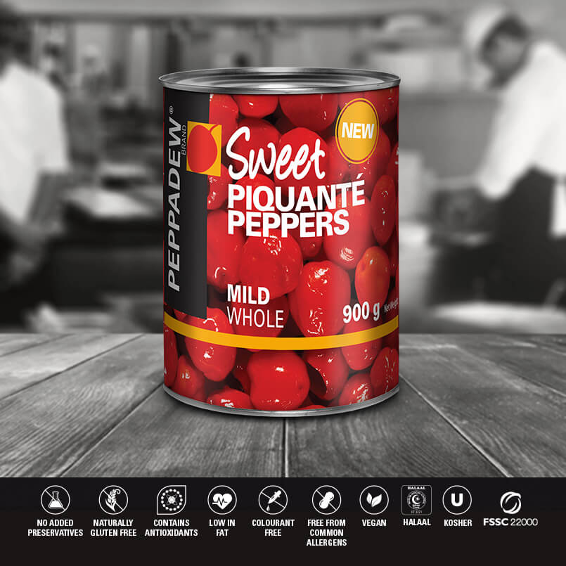 Sweet Piquanté Peppers Mild Whole | PEPPADEW® Food Services
